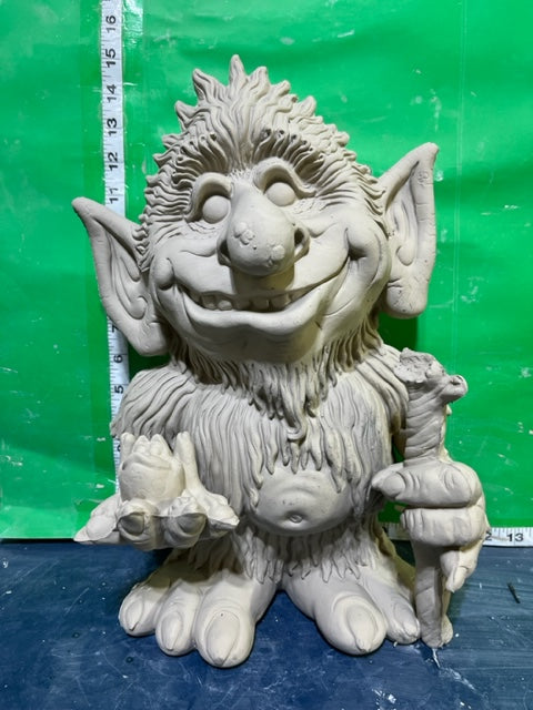 TL 981 - TROLL WITH FROG – The Ceramic Man
